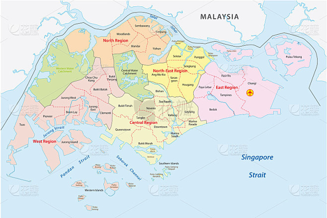 新加坡的行政区划