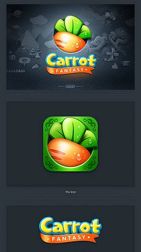 游戏UI_《保卫萝卜-CarrotFantasy》图标设计及logo欣赏_UI路上_97UI_优界网-花瓣网