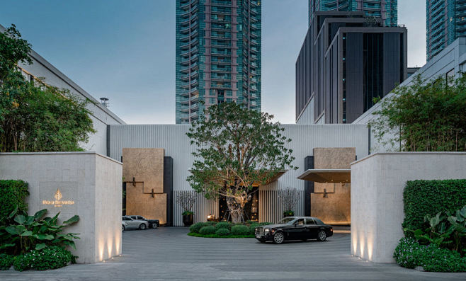 泰国 | 曼谷四季酒店 | 景观 | 2021| ENTRANCE & ARRIVAL COURTYARD + LANDSCAPE ...