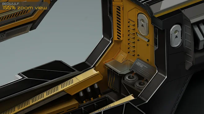 BEOWULF - Asteroid Mining Ship, Andre Kieschnik : Personal Work - Photoshop, Concept Art ...