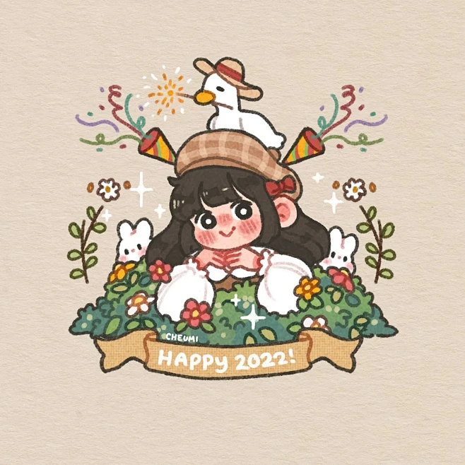 ⭕美国插画师 cheumi-花瓣网