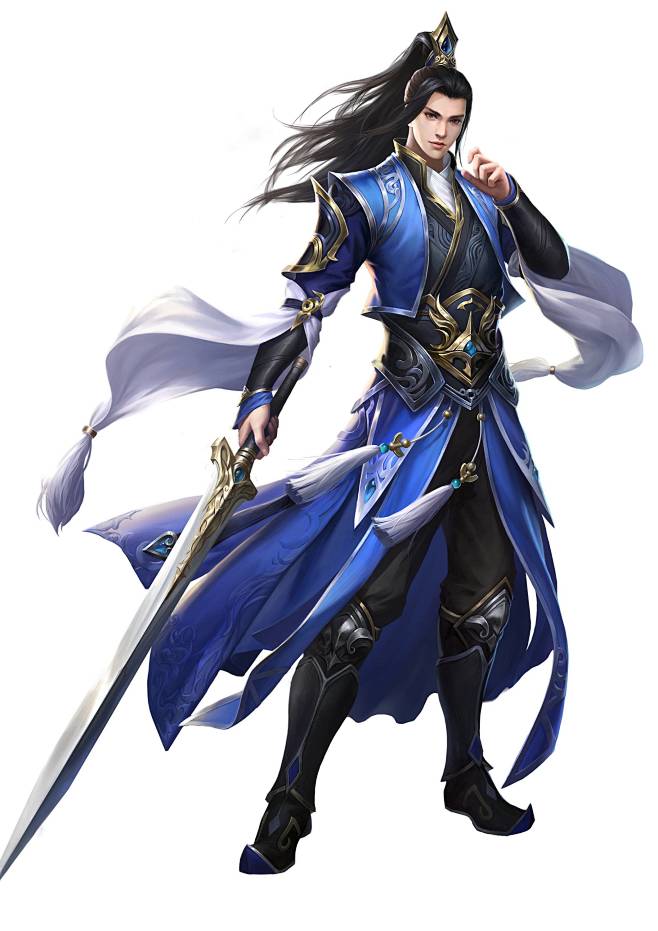 中国风男性角色原画中国风写实角色原画来自cgbook.cn (42)