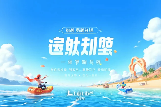 【F1】MAO卡通运营海报-LoRA-毛毛-LiblibAI-花瓣网