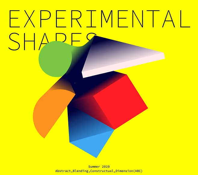 Experimental Shapes on Behance-4-花瓣网