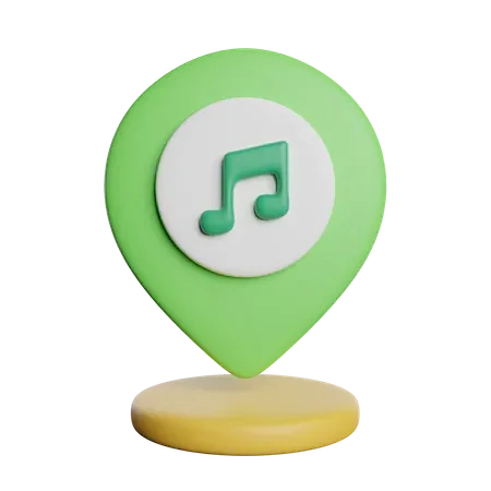 Music Store Location 3D Icon