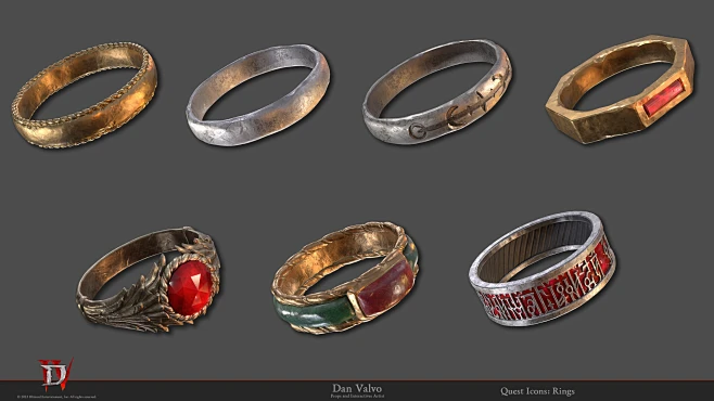 Diablo IV Rings-花瓣网