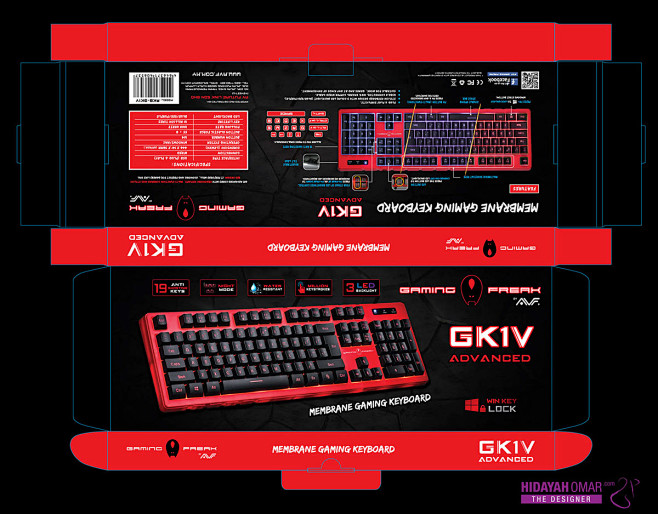 gaming Keyboard packaging design keyboard GAMING BOX GAMING PRODUCT ...
