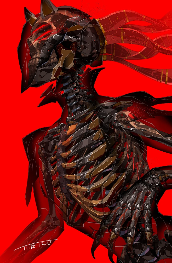 Enhanced Skeleton : Print -花瓣网