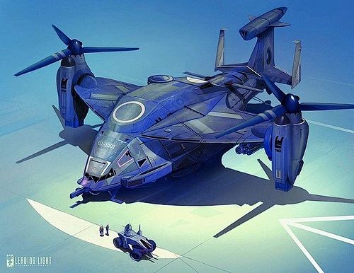 leading light concept design hovercraft space craft helicopter ...