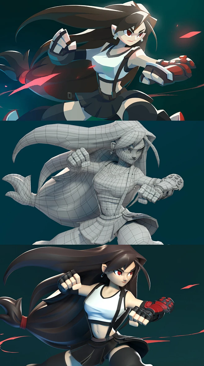 TIFA LOCKHART, Kontorn Boonyanate : Dinsai Fan Art Tifa Lockhart Final ...