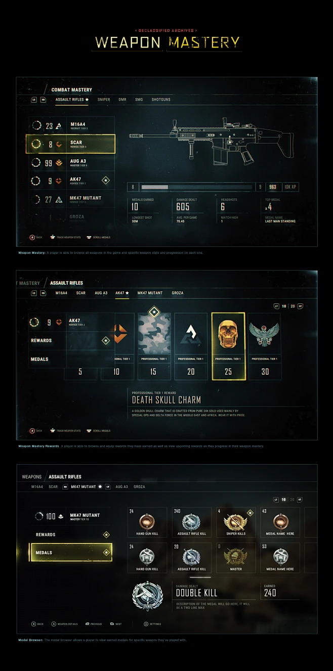 art direction FPS Game Art Games graphic design Mobile UI UI xbox pc ...