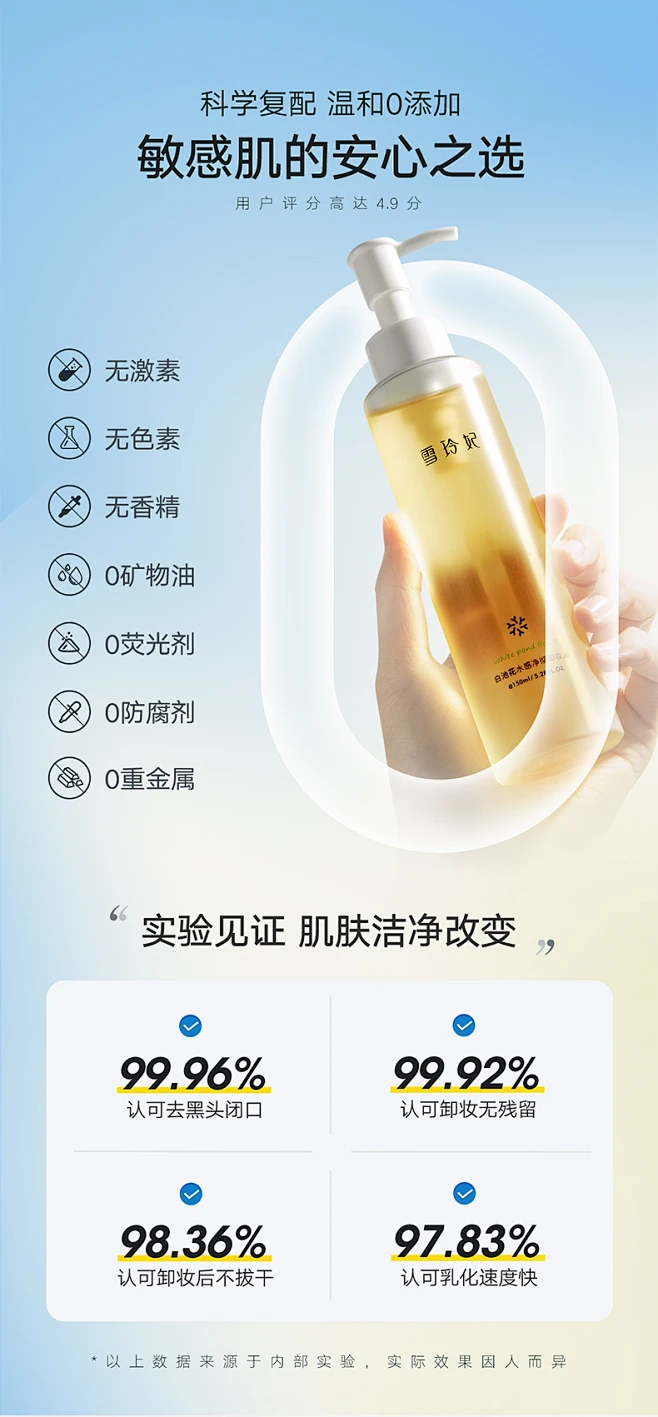 【天猫U先派样】雪玲妃白池花水感净彻卸妆油150ml正装-tmall.com天猫-花瓣网