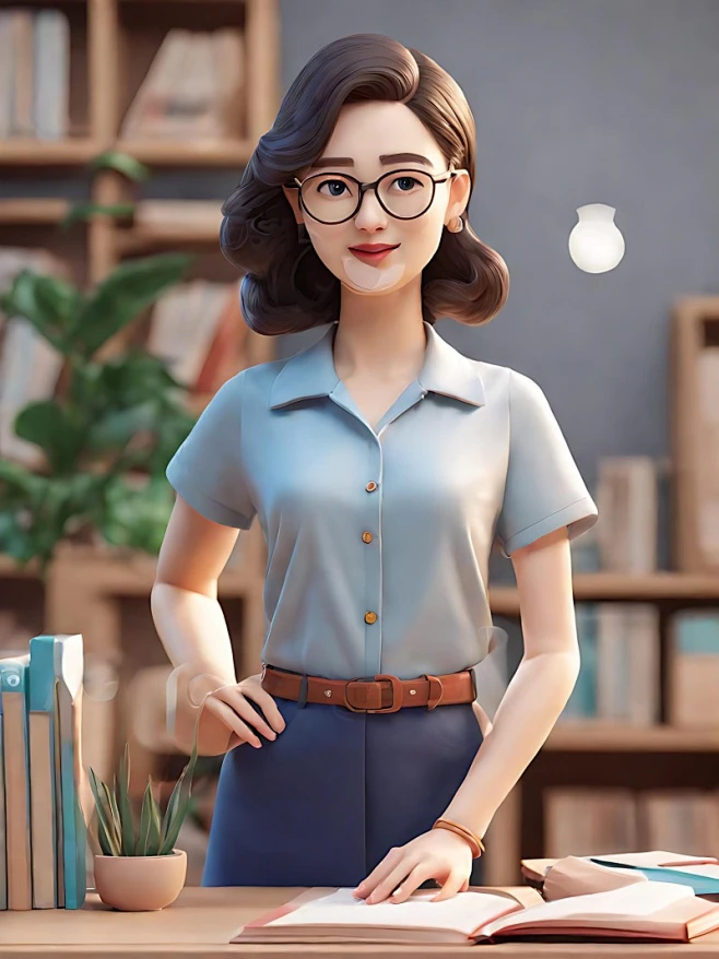 C4D女老师AI数字艺术-花瓣网