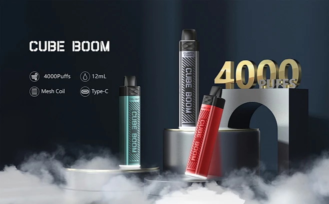 Cube Boom 4000 puff disposable v-花瓣网