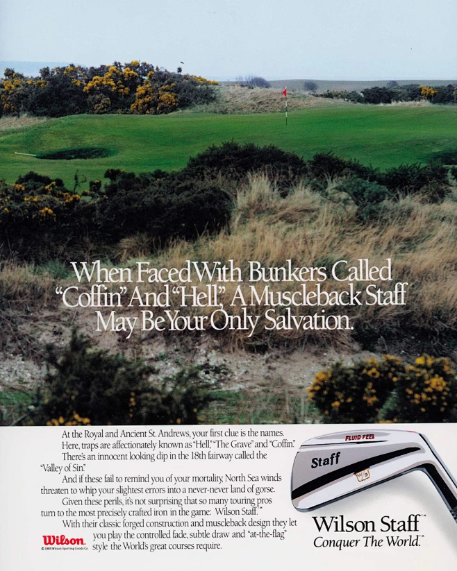 Classic Wilson Golf Ads, circa 1980s #tbt-花瓣网