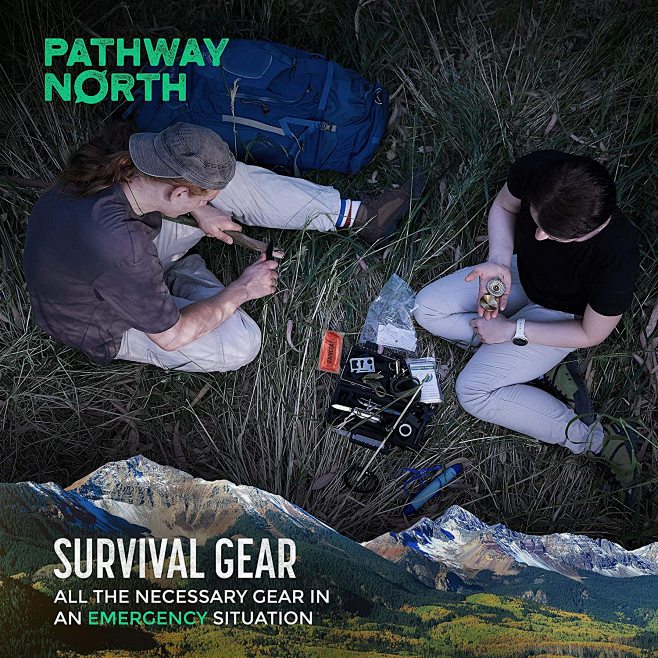 Amazon.com: 20 in 1 Survival Kit by Pathway North, Tactical Gear for Men and Women, Bugout Bag ...