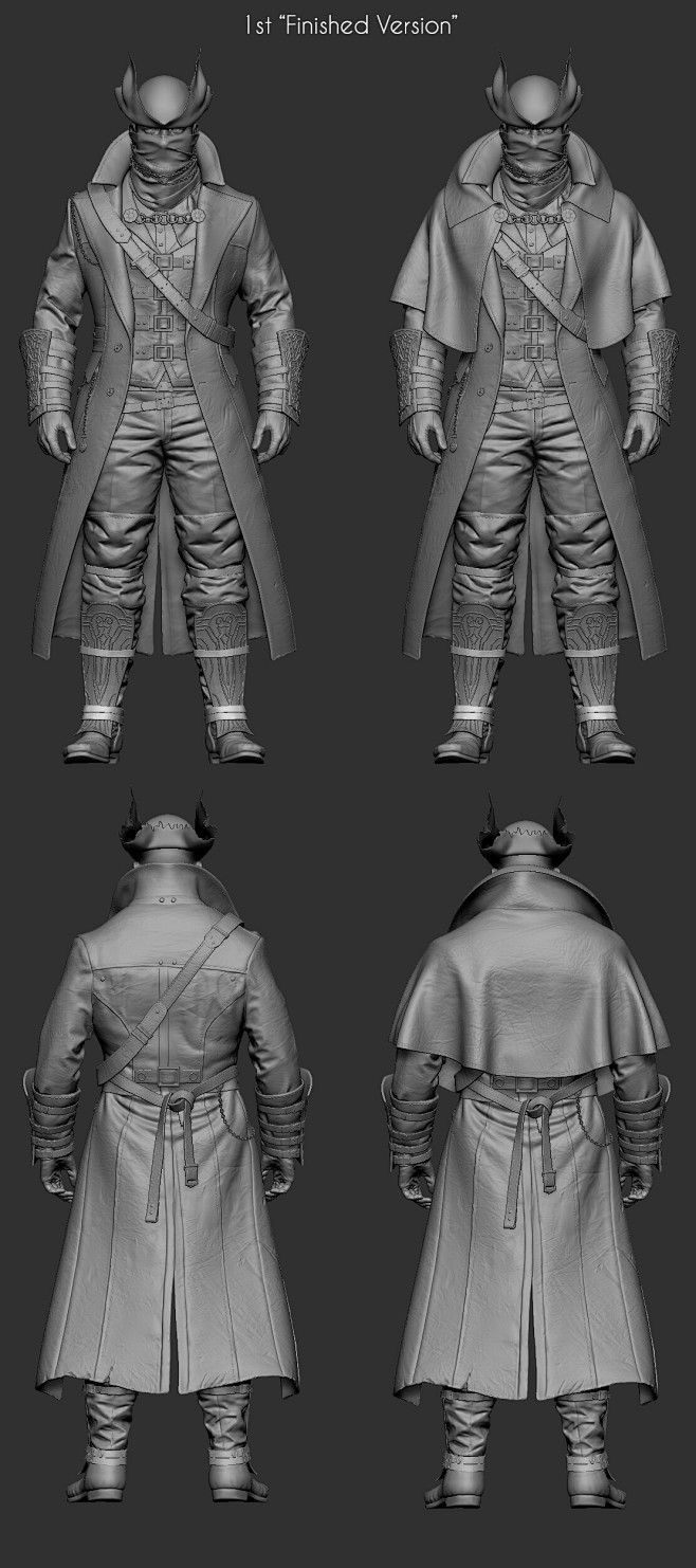 Bloodborne Hunter, Andres Zambrano : This is my rendition of the hunter ...