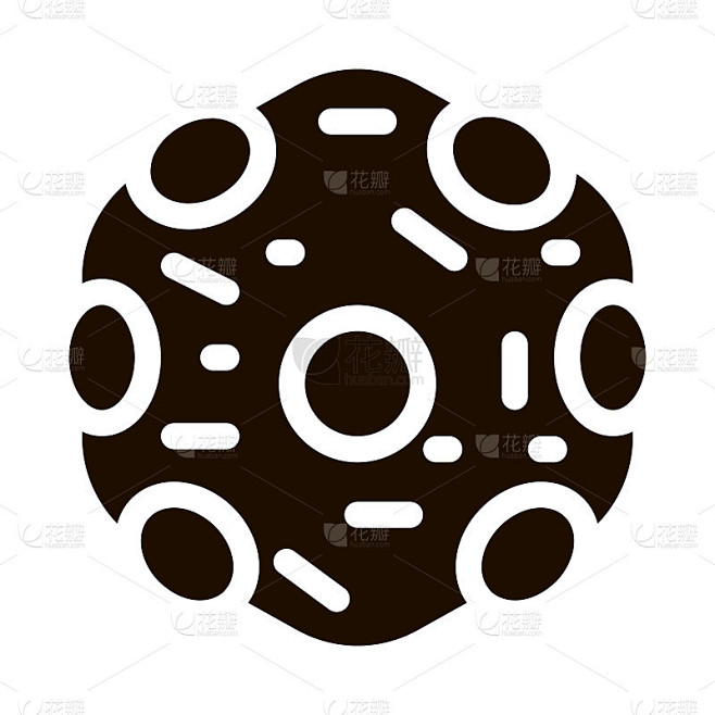 实验室显微镜细菌载体标志图标