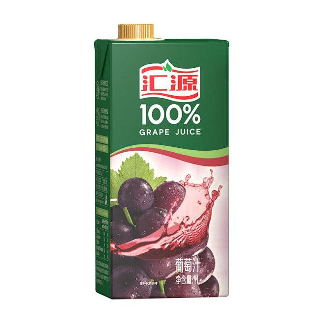 汇源果汁1L 100%葡萄汁 1L*6盒 礼盒装 果汁饮料大瓶整箱-tmall.com天猫