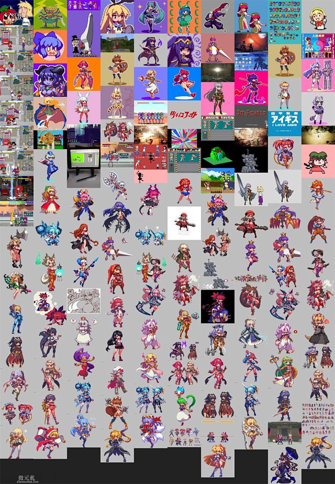 精致的像素风同人 画师さくえもン 作品收录 带动效393P图片_像素图片素材-花瓣网