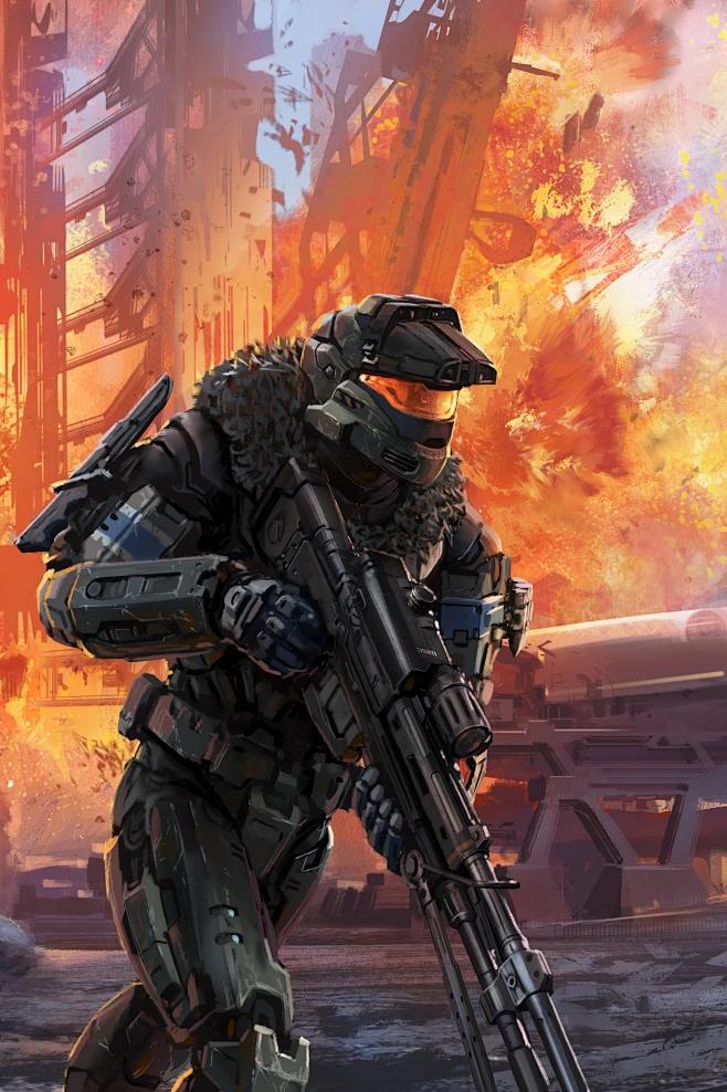 Spartan Jun from Halo: Reach-花瓣网