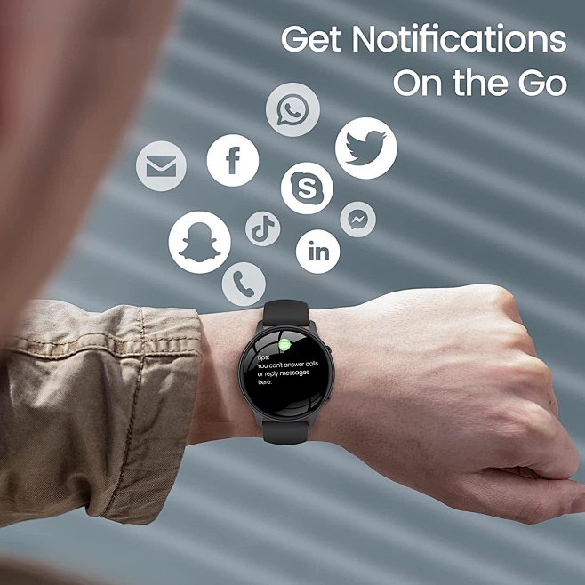 Amazon.com: Smart Watch, 2021 Version HD LCD Smart Watch for Android ...