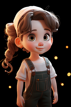 AI系列 /3D/人物篇-花瓣网|陪你做生活的设计师 | 邻家小妹妹