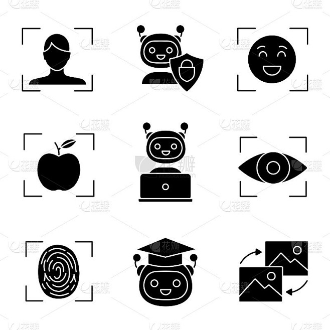 Machine learning icons