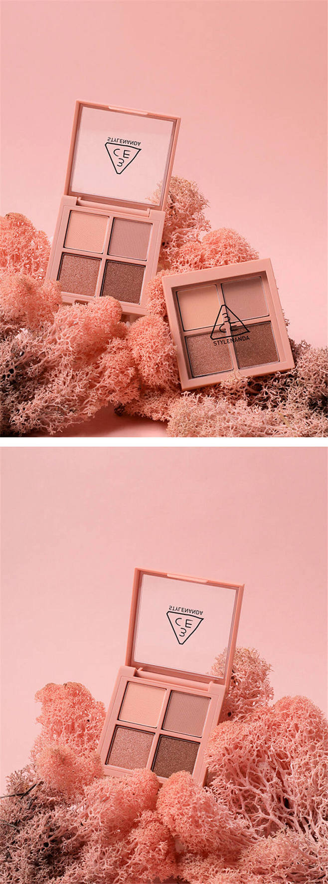 【重磅】STYLENANDA官方 3CE 迷你四色眼影盘 金钻粉