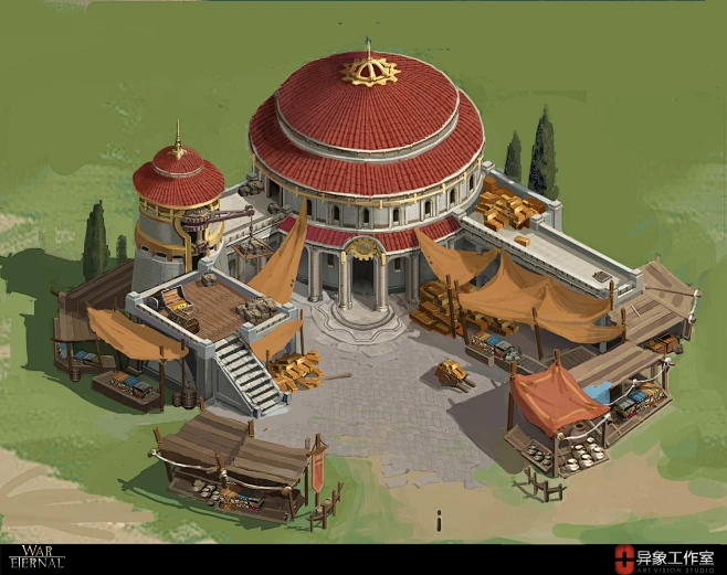 building design for War Eternal, Dawnpu at Art vision studio : 异象工作室的小 ...
