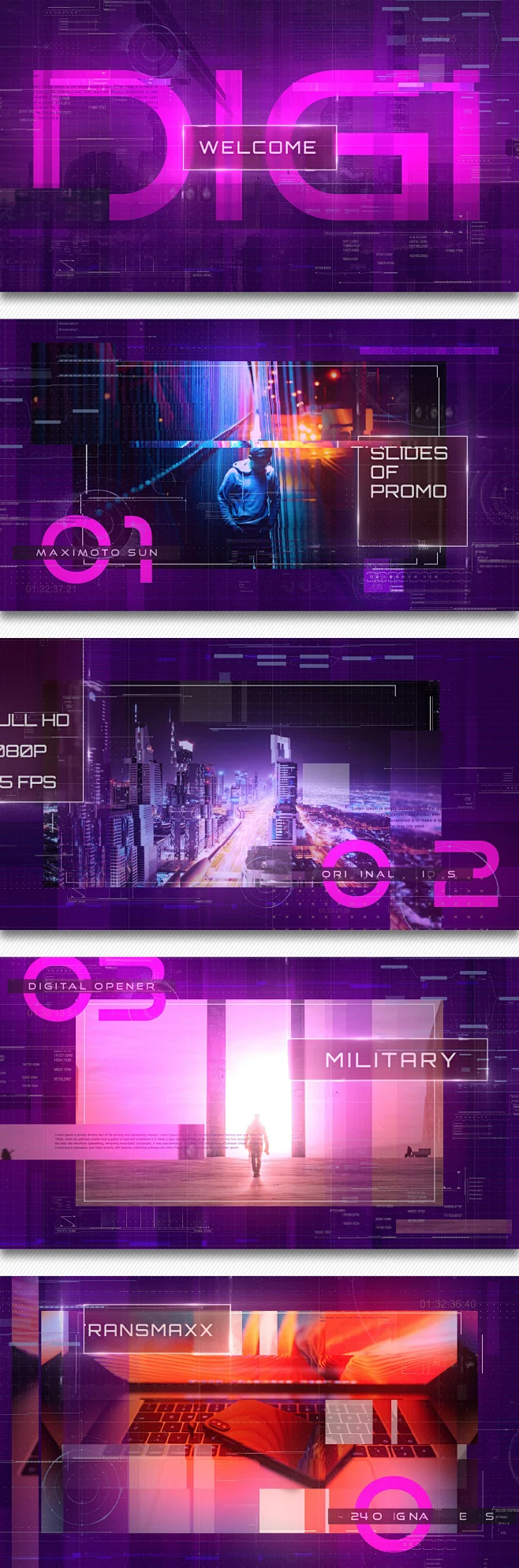 Techno Style Digital Slideshow : Techno Style Digital SlideshowMake ...