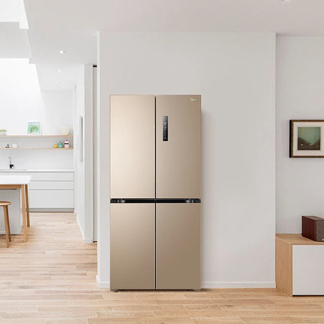 【99新】Midea/美的BCD-468WTPM(E) 468升 十字对开双门无霜电冰箱 纤薄机身多维智能双变频 电冰箱-花瓣网