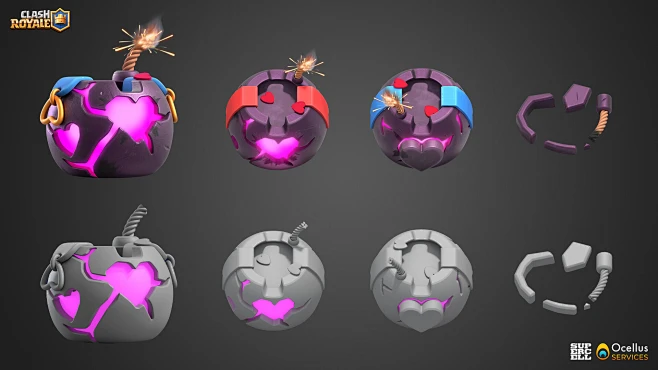 Clash Royale - Explosive Valentine Tower Skin-花瓣网