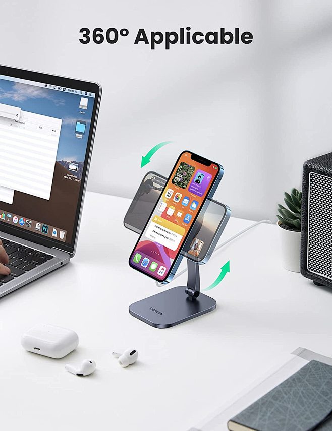 Amazon.com: UGREEN Phone Stand for Magsafe Charger Desk Adjustable and ...