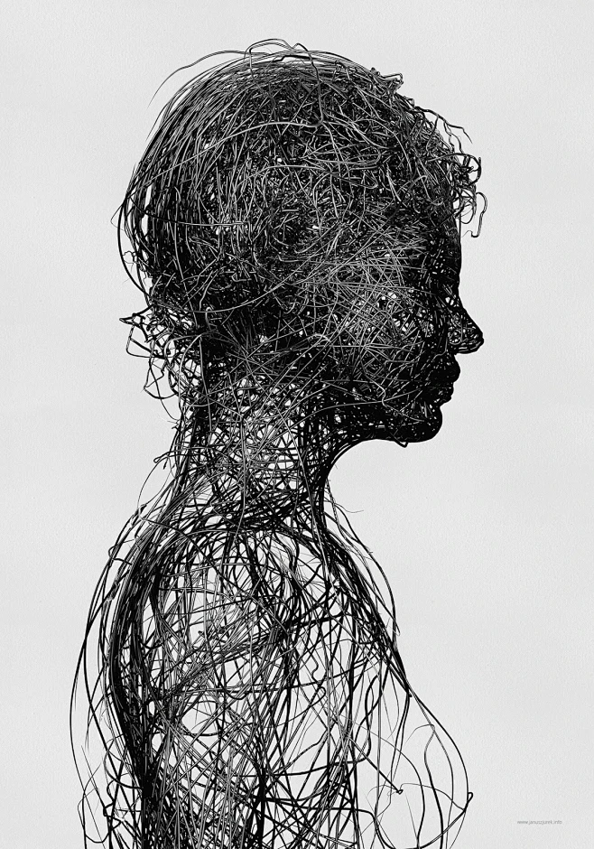 algorithmic cover creative coding generative generative art ilustration line magazine portrait ...