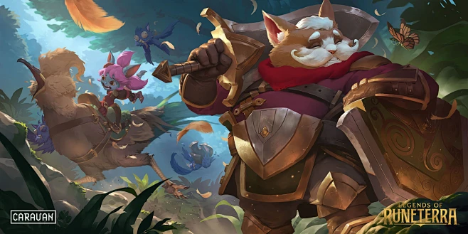 {游戏系列}美国RUNETERRA符文传说（UI,角色，场景）-花瓣网