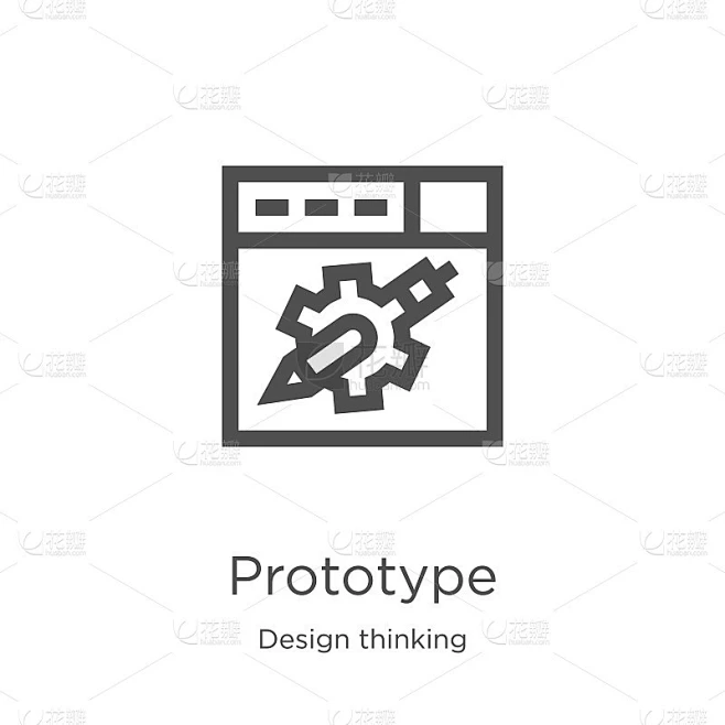 prototype icon vector from design thinking collect素材-花瓣网