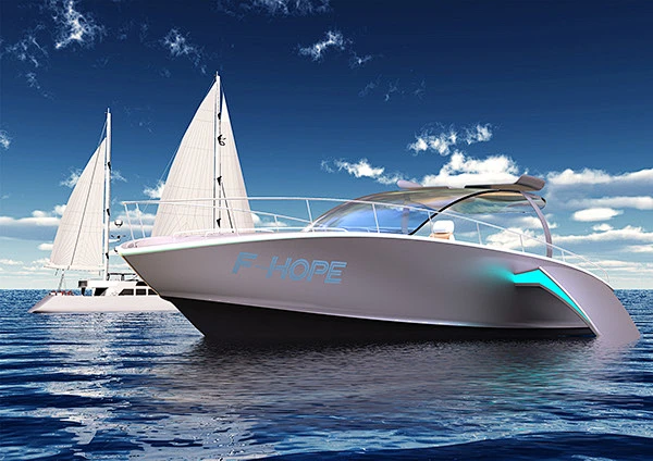 F-HOPE yacht design : Design inspired from flying seagull wings , which ...