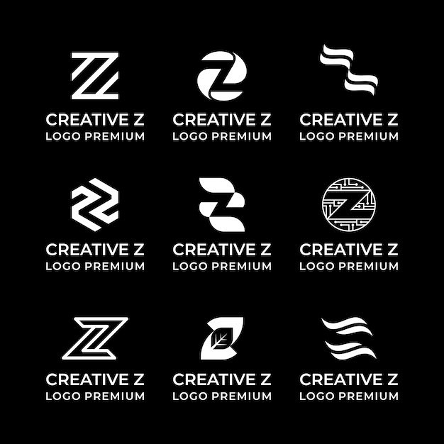 字母z创意图标矢量图设计素材