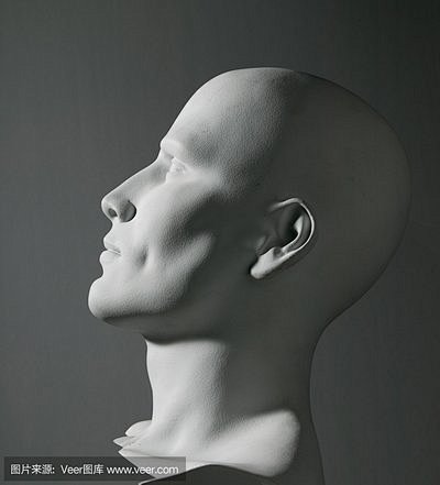 垂直画幅,剃光头,侧面像,人体