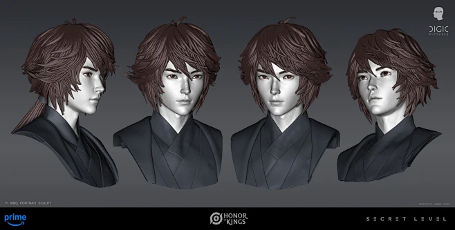 Yi Xing portrait sculpt-花瓣网