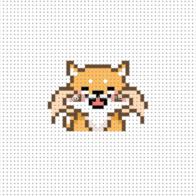 拼豆捏脸小狗-花瓣网