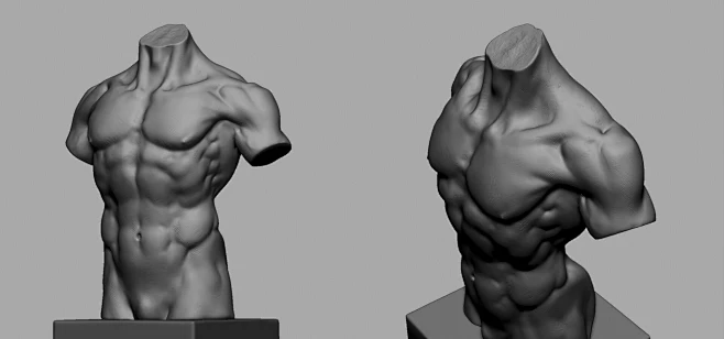 Torso sculpture-花瓣网