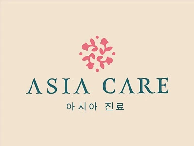Asia care organic herbal branding brand logo spring nature boutique ...