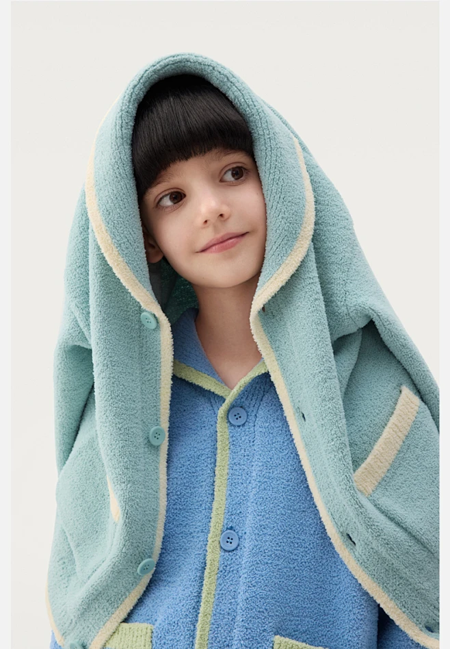 蕉内绒绒500E儿童家居服套装半边绒秋冬款加厚男童女童儿童睡衣-tmall.com天猫-花瓣网