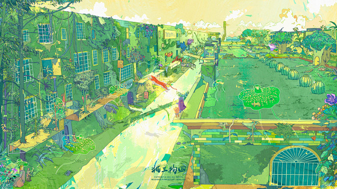 猫三狗四 | 虎跃_梗鬼__插画师作品_涂鸦王国gracg.com