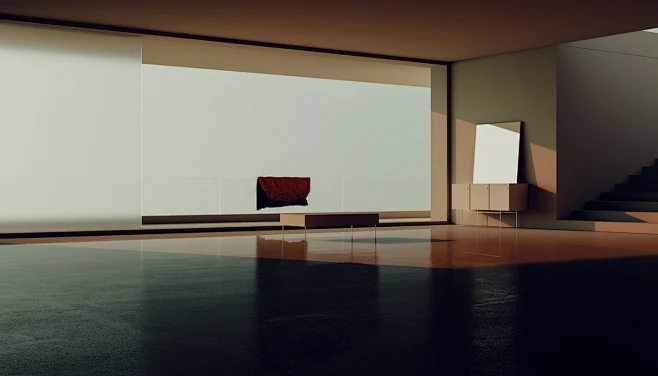 3D architecture arnold CGI cinema4d home interior design minimal Render ...