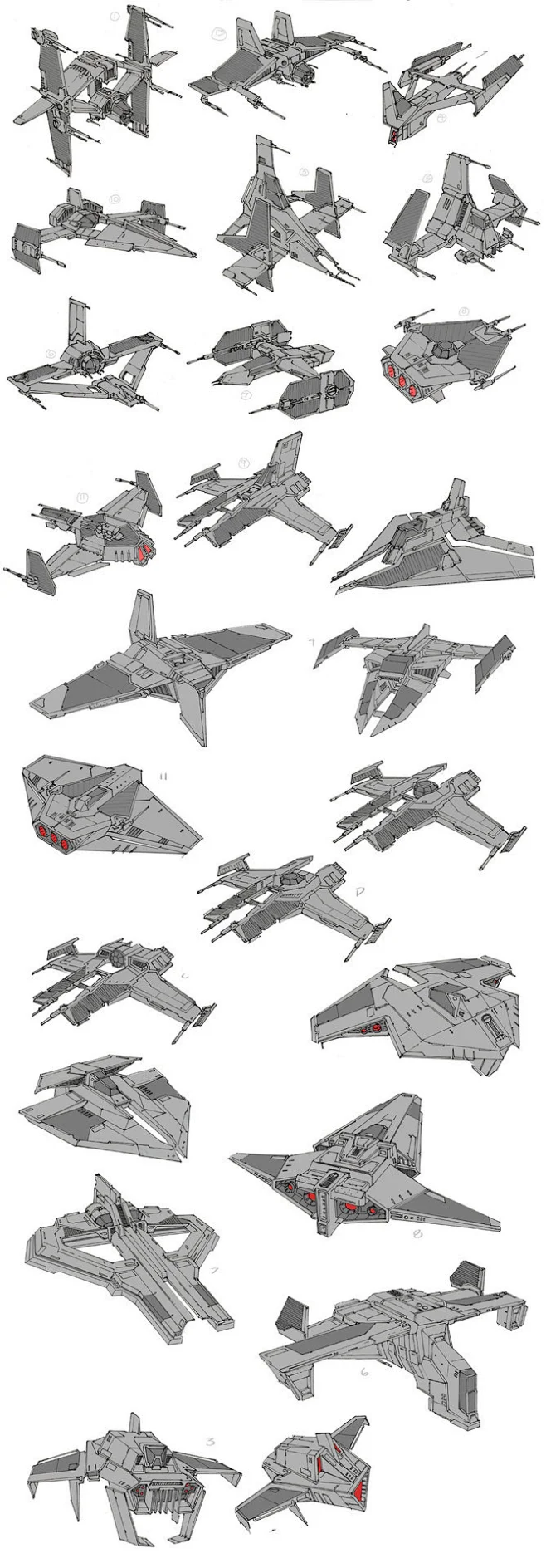 Star Wars The Old Republic- Sith Fighter Process Breakdown, Christian ...