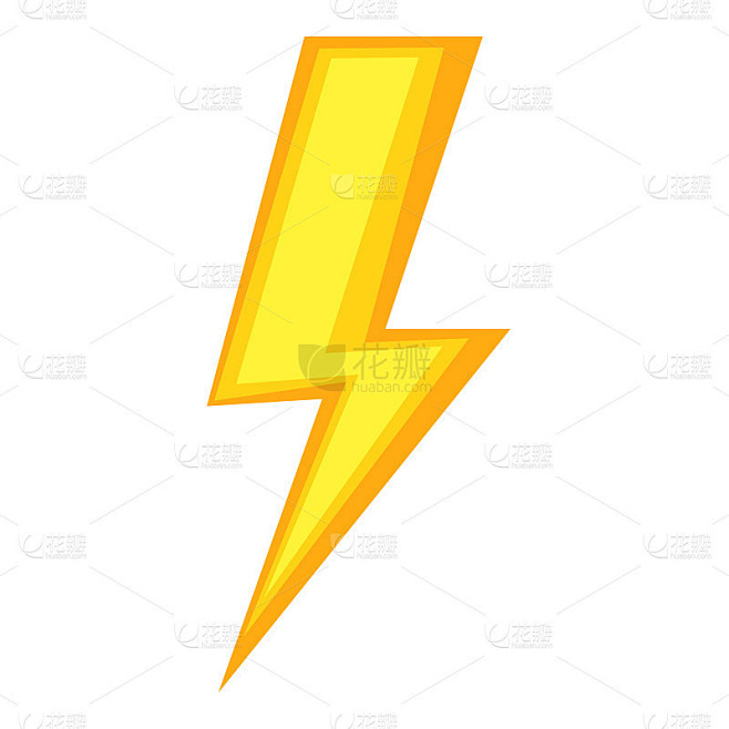 Colorful cartoon energy symbol