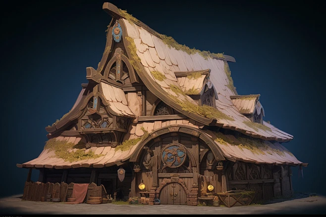 Dwarf house-花瓣网